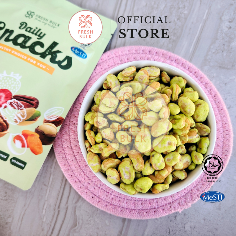 Fresh Bulk Wasabi Coated Broad Bean